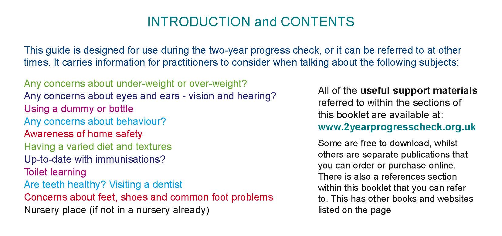 2 year progress check